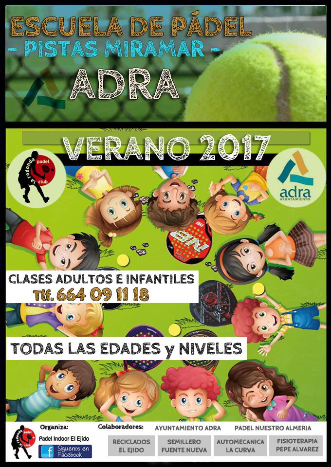 Se pone en marcha una nueva Escuela de Verano de Padel de Adra ... Se pone en marcha una nueva Escuela de Verano de Padel de Adra ...